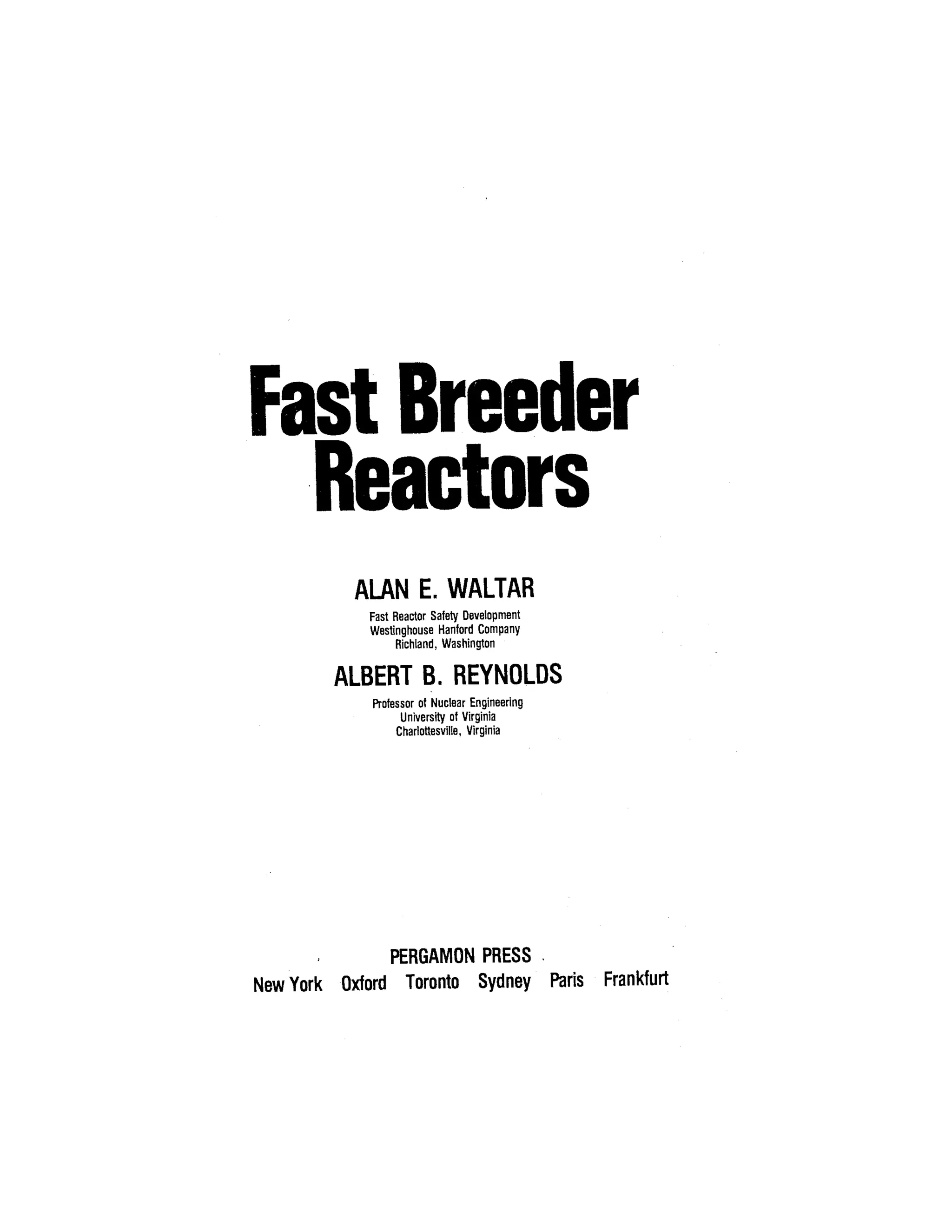 76110447 fast-breeding-reactor-walter-and-reynolds-book | PDF