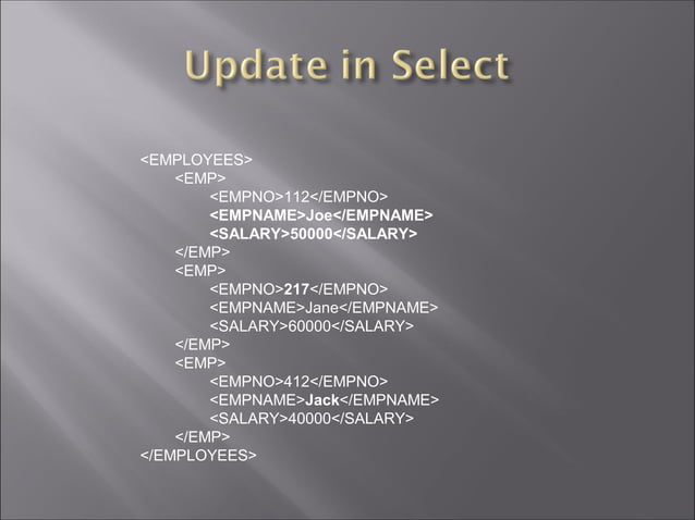 Oracle XML Handling | PPT Oracle XML Handling | PPT