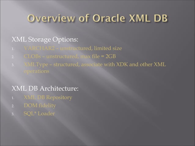 Oracle Xml Handling Ppt 8742
