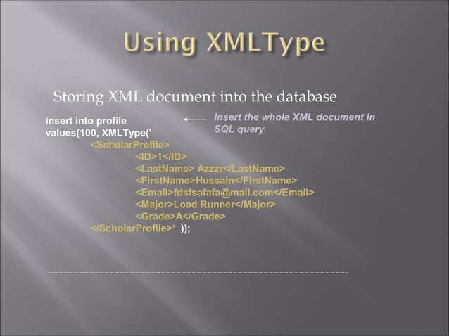 Oracle Xml Handling Ppt