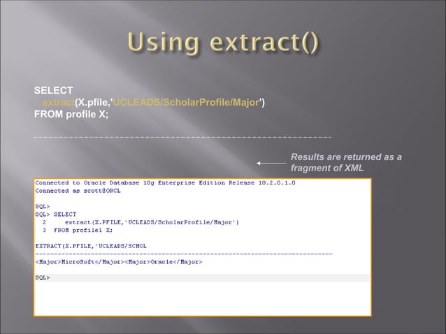 Oracle Xml Handling Ppt