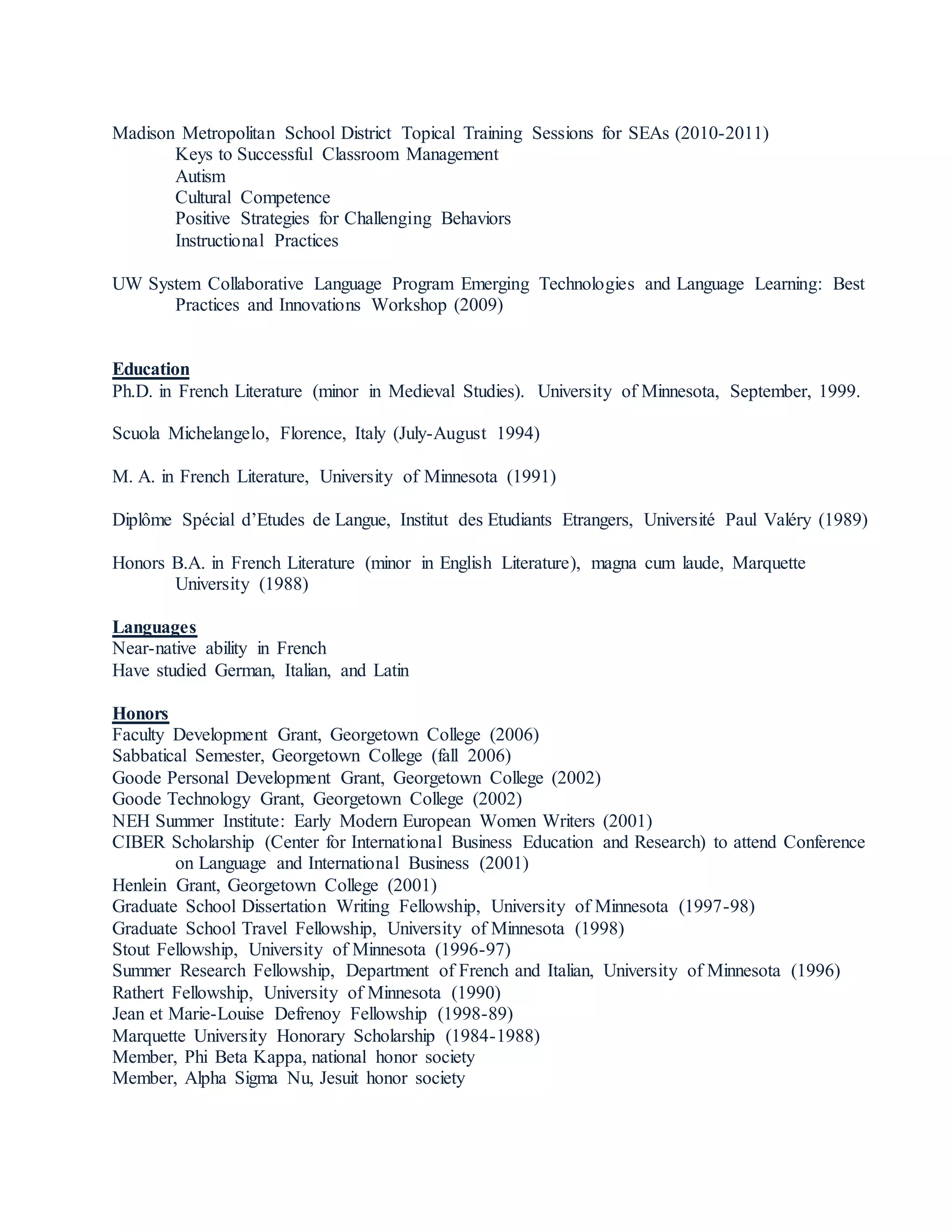 Mary Loretta Skemp CV3 | PDF