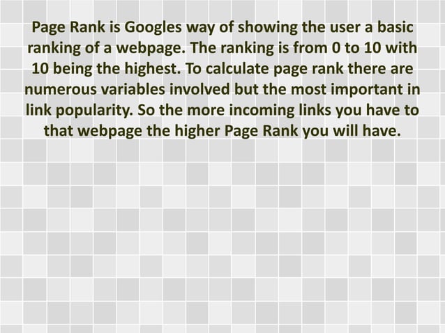 Google Page Rank | PPT