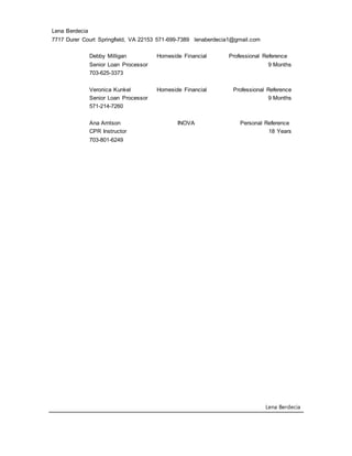 Lena's Updated Resume | DOCX