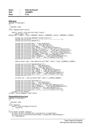 source-code-program-menghitung-gaji-pegawai | DOCX | Programming ...