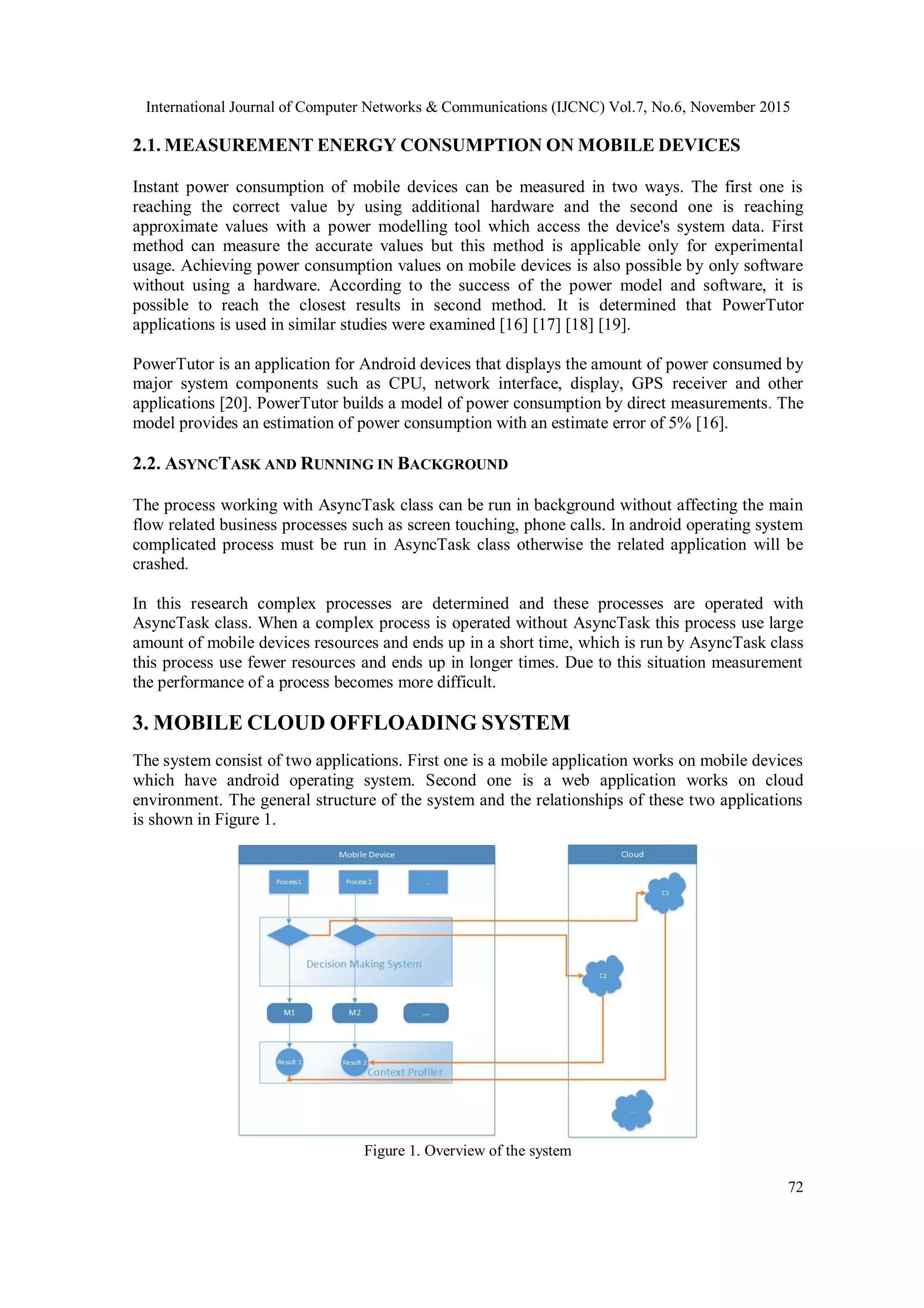 Context Aware Decision Making System For Mobile Cloud Offloading Pdf