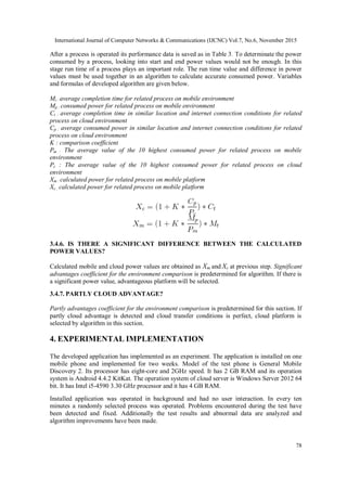 CONTEXT-AWARE DECISION MAKING SYSTEM FOR MOBILE CLOUD OFFLOADING | PDF | Cloud Computing | Internet