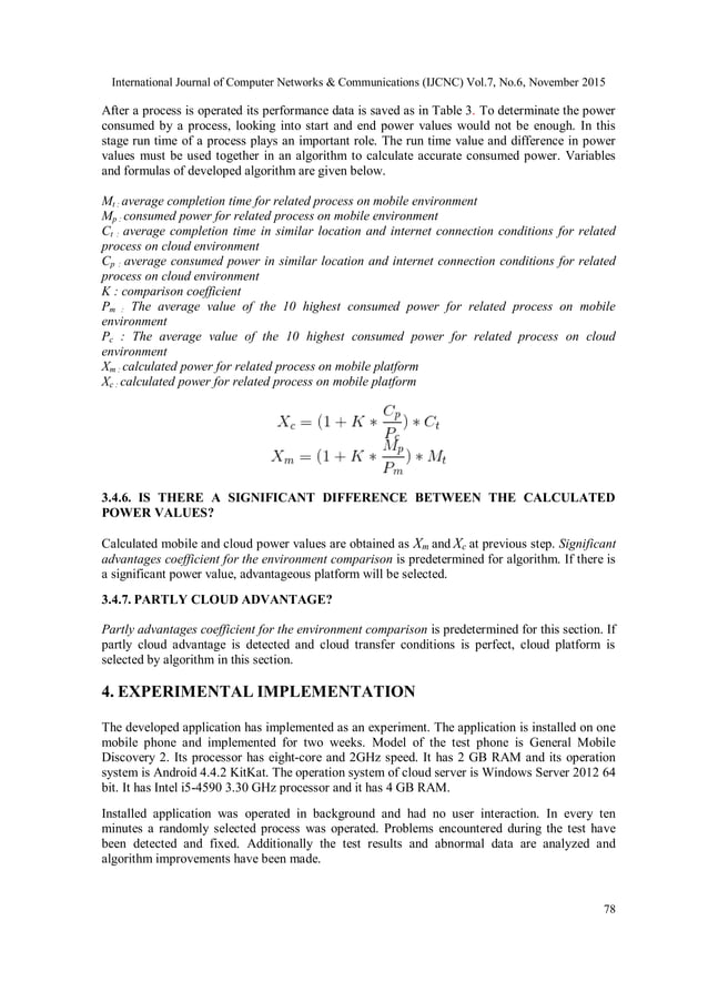 CONTEXT-AWARE DECISION MAKING SYSTEM FOR MOBILE CLOUD OFFLOADING | PDF