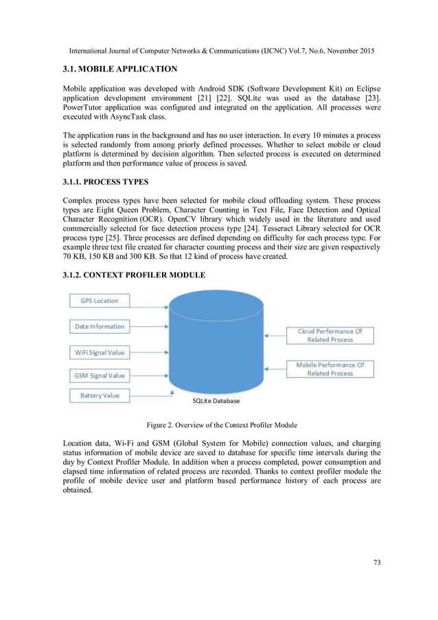 CONTEXT-AWARE DECISION MAKING SYSTEM FOR MOBILE CLOUD OFFLOADING | PDF | Cloud Computing | Internet