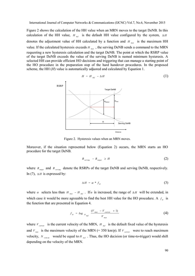 ADAPTIVE HANDOVER HYSTERESIS AND CALL ADMISSION CONTROL FOR MOBILE RELAY NODES | PDF