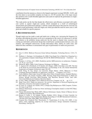COMPARATIVE ANALYSIS OF SINGLE-CORE AND MULTI-CORE SYSTEMS | PDF