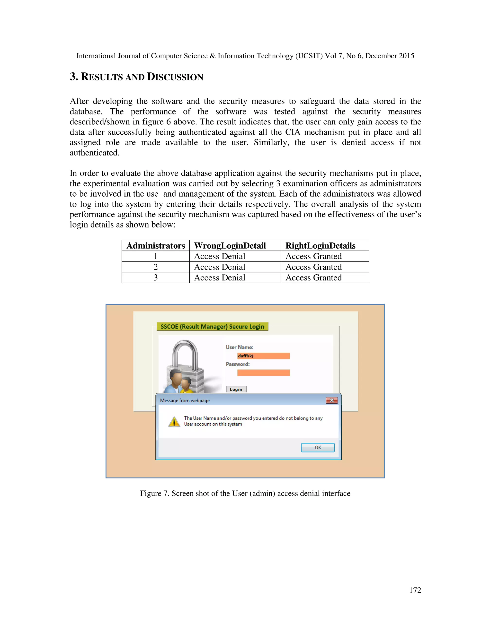 A DATABASE SYSTEM SECURITY FRAMEWORK | PDF