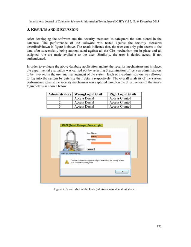 A DATABASE SYSTEM SECURITY FRAMEWORK | PDF