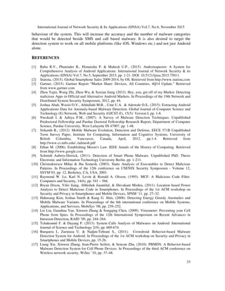 A MACHINE LEARNING APPROACH TO ANOMALY-BASED DETECTION ON ANDROID PLATFORMS | PDF