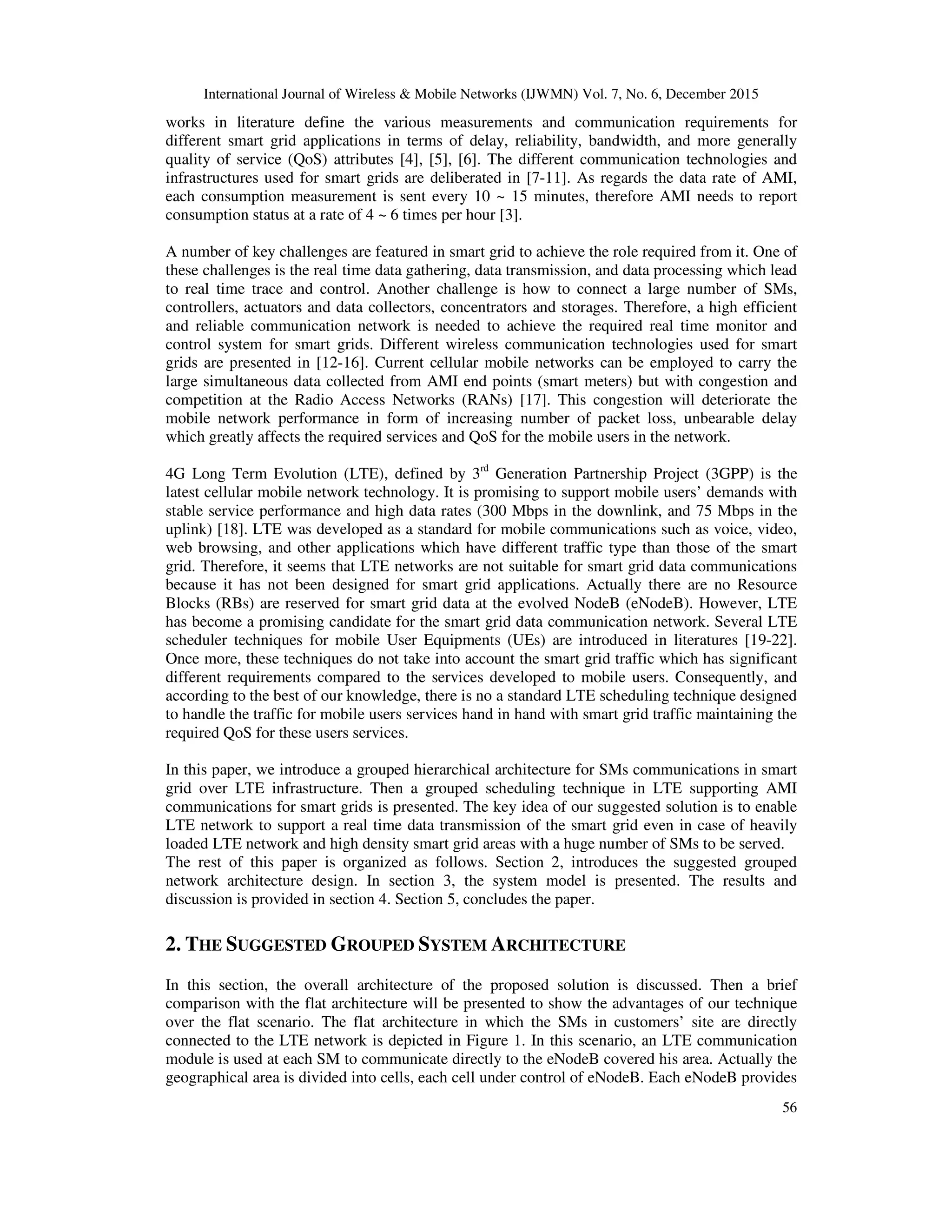 A Grouped System Architecture for Smart Grids Based AMI Communications ...