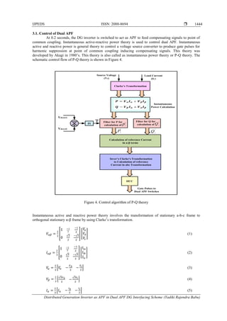 Distributed Generation Inverter as APF in Dual APF DG interfacing Scheme | PDF | Power and ...