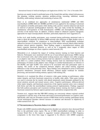 INSIGHTS IN EEG VERSUS HEG AND RT-FMRI NEURO FEEDBACK TRAINING FOR COGNITION ENHANCEMENT | PDF