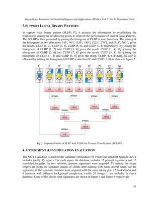 OFFLINE SIGNATURE VERIFICATION USING SUPPORT LOCAL BINARY PATTERN | PDF | Technology & Computing