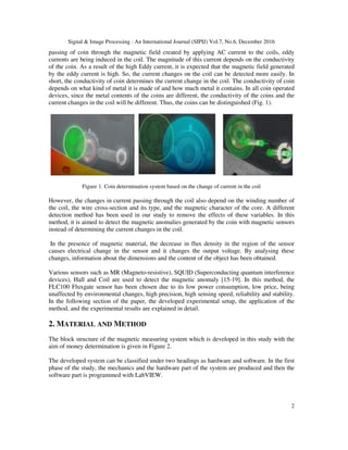 A FLUXGATE SENSOR APPLICATION: COIN IDENTIFICATION | PDF