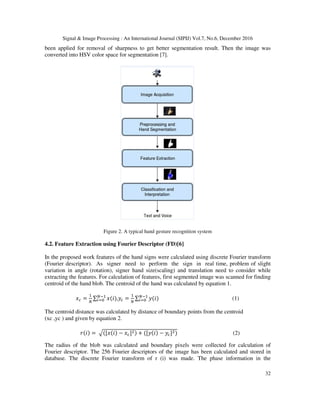 VISION BASED HAND GESTURE RECOGNITION USING FOURIER DESCRIPTOR FOR INDIAN SIGN LANGUAGE | PDF ...