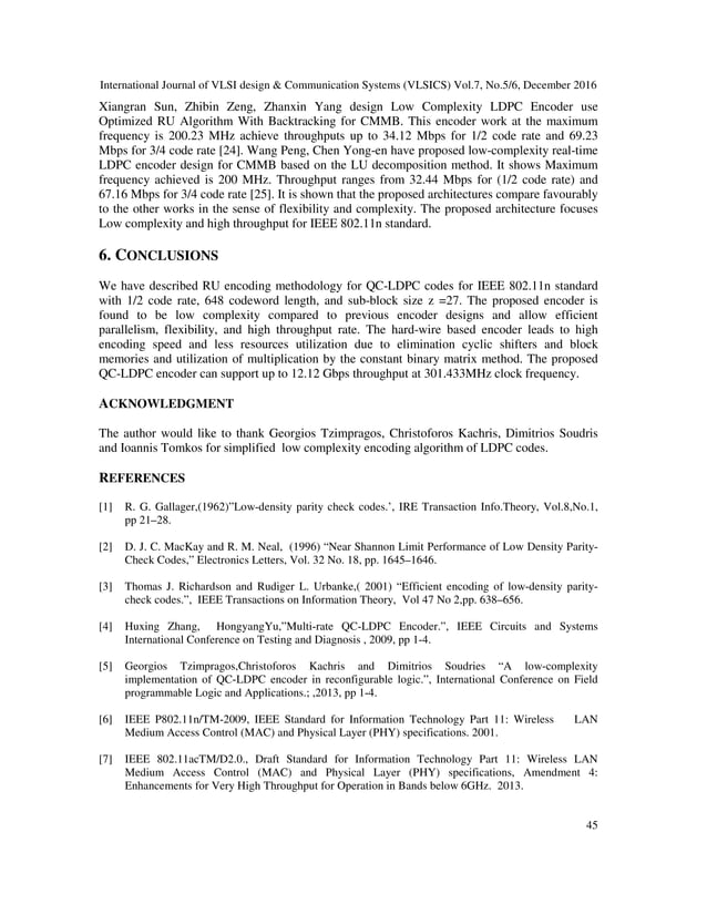 Reduced Complexity Quasi Cyclic Ldpc Encoder For Ieee 80211n Pdf