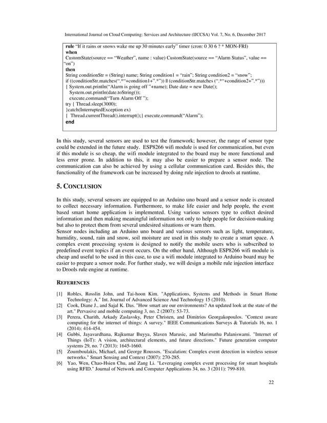 Complex Event Processing Using Iot Devices Based On Arduino Pdf