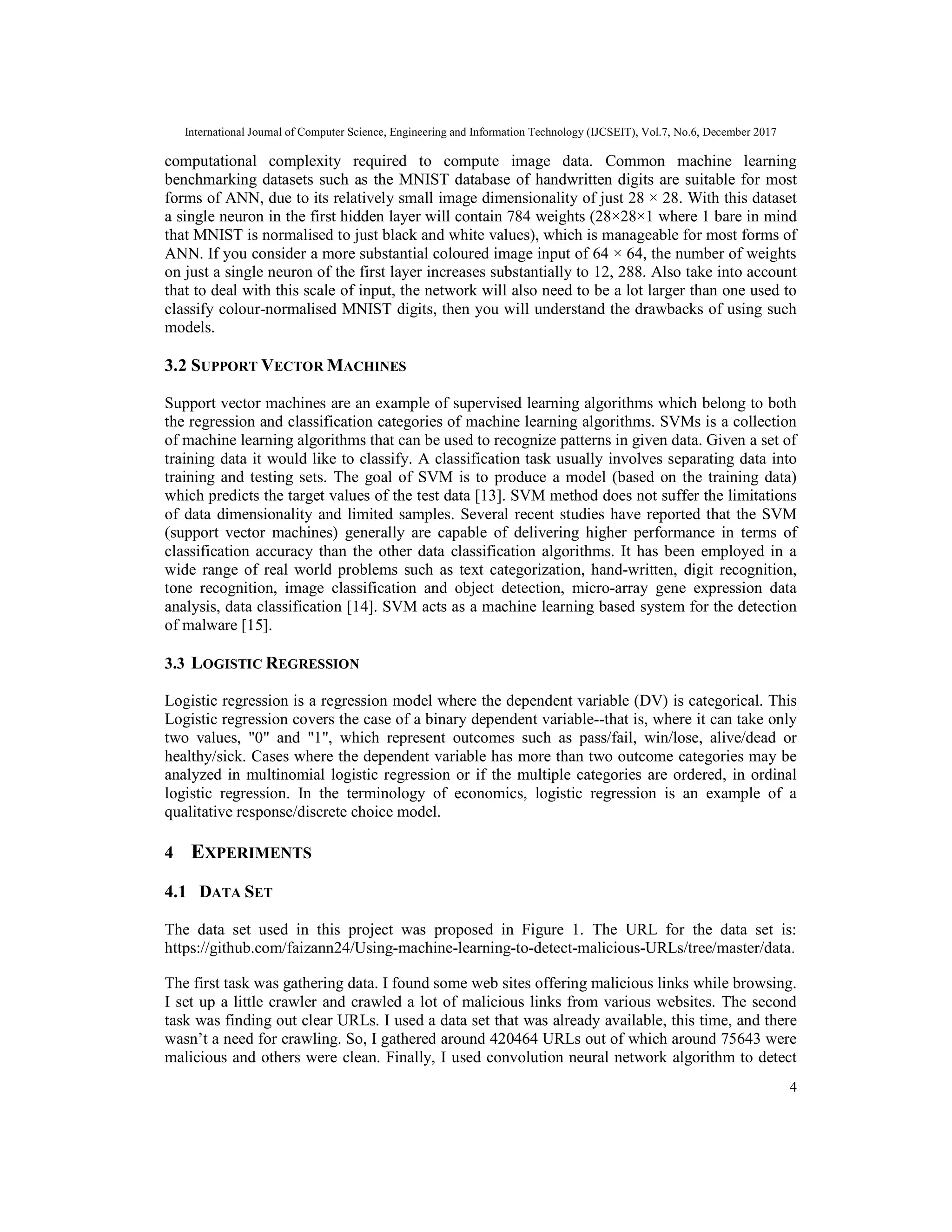 MALICIOUS URL DETECTION USING CONVOLUTIONAL NEURAL NETWORK | PDF