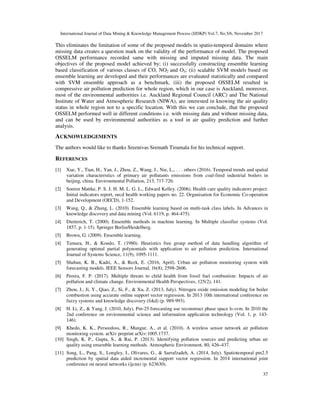 ONLINE SCALABLE SVM ENSEMBLE LEARNING METHOD (OSSELM) FOR SPATIO-TEMPORAL AIR POLLUTION ANALYSIS ...