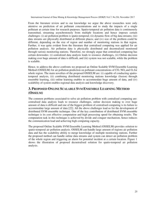 ONLINE SCALABLE SVM ENSEMBLE LEARNING METHOD (OSSELM) FOR SPATIO-TEMPORAL AIR POLLUTION ANALYSIS ...
