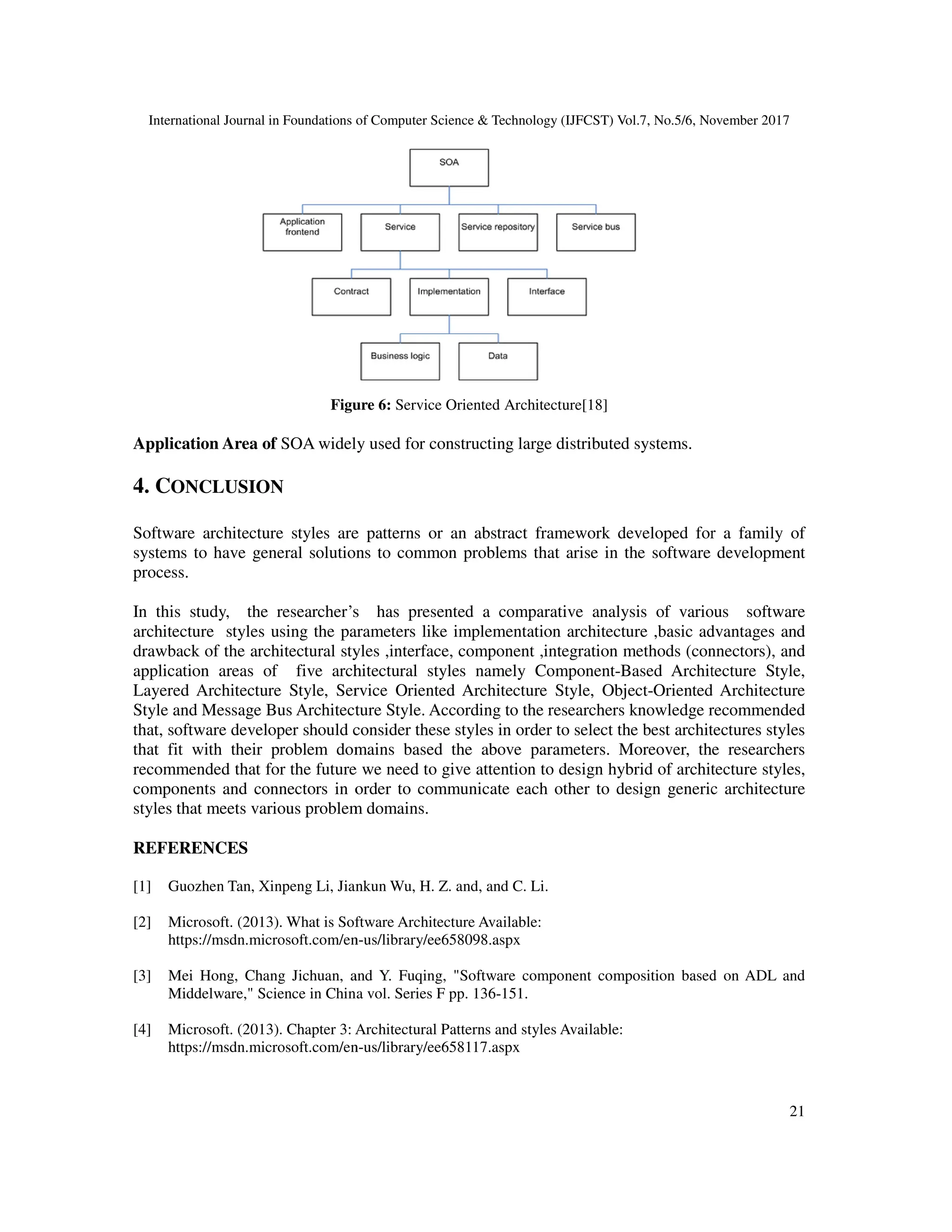 A COMPARATIVE ANALYSIS ON SOFTWARE ARCHITECTURE STYLES | PDF