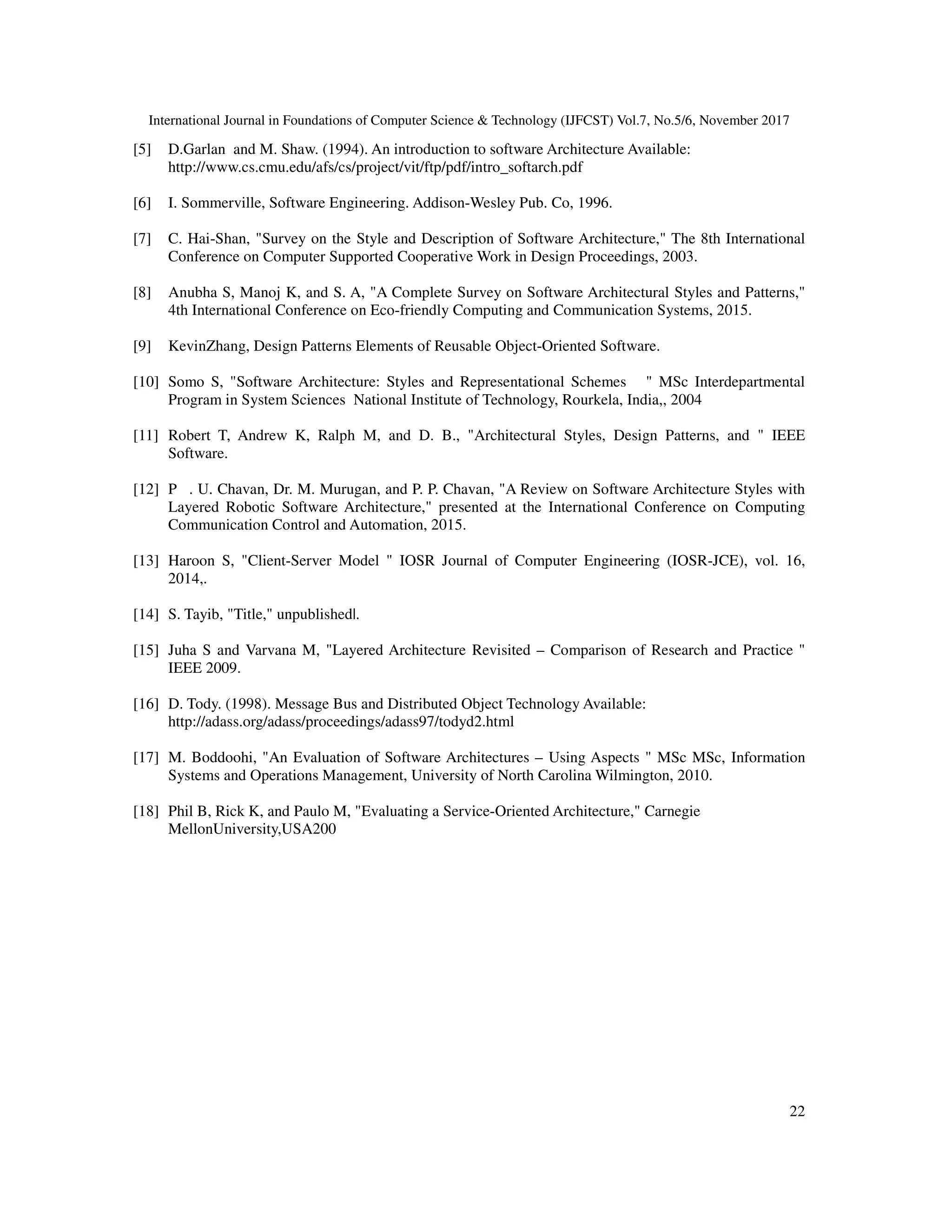 A COMPARATIVE ANALYSIS ON SOFTWARE ARCHITECTURE STYLES | PDF