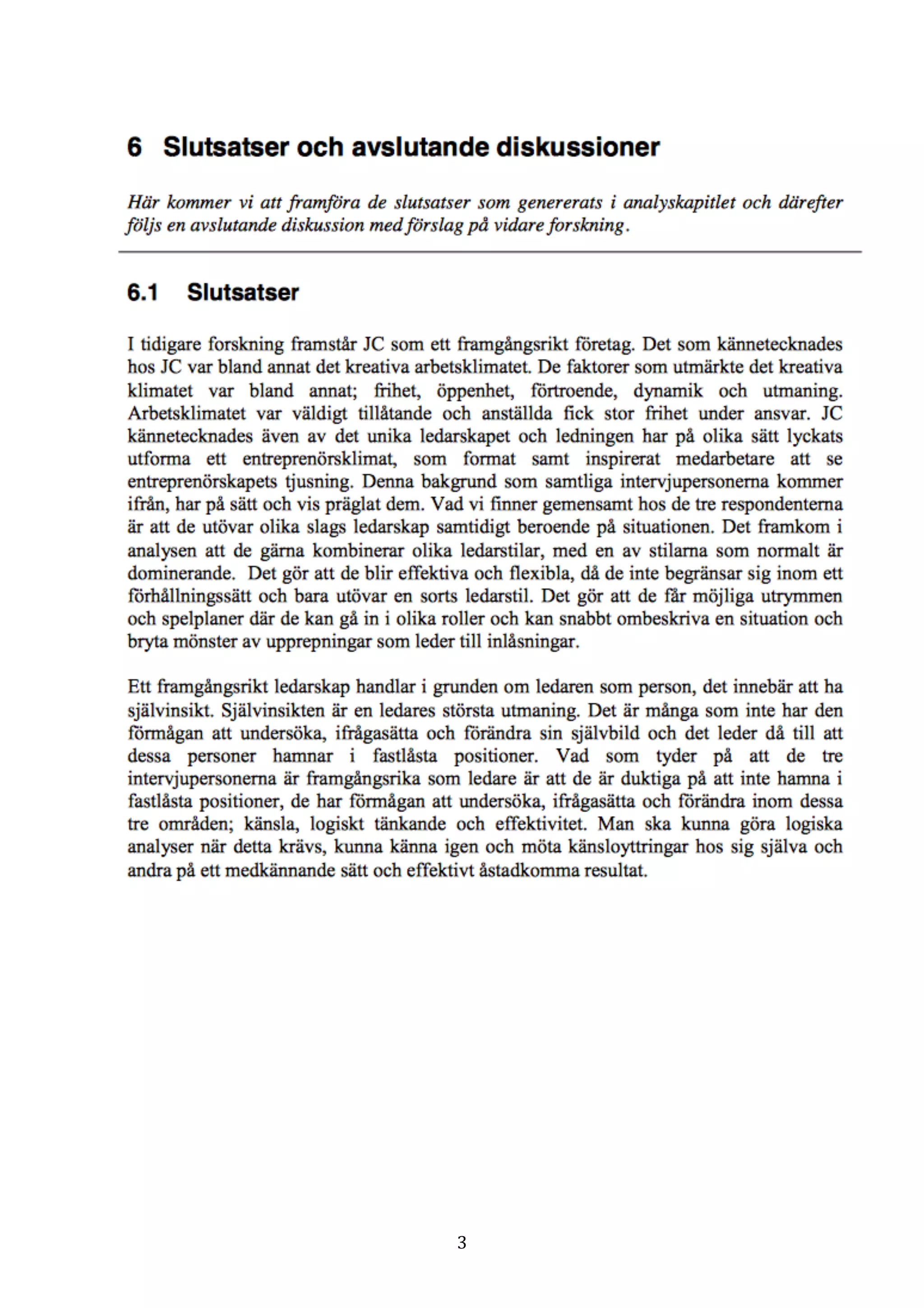 Uppsats JC Ledarskap | PDF