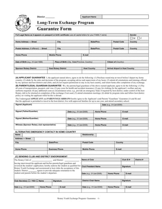 Rotary Exchange Program | PDF