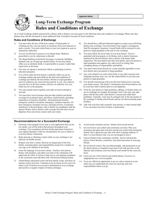 Rotary Exchange Program | PDF