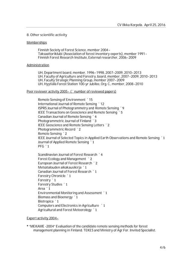 CV | PDF | Geography | Science