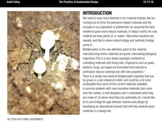 Designing an Educational Process for Biofabrication | PDF
