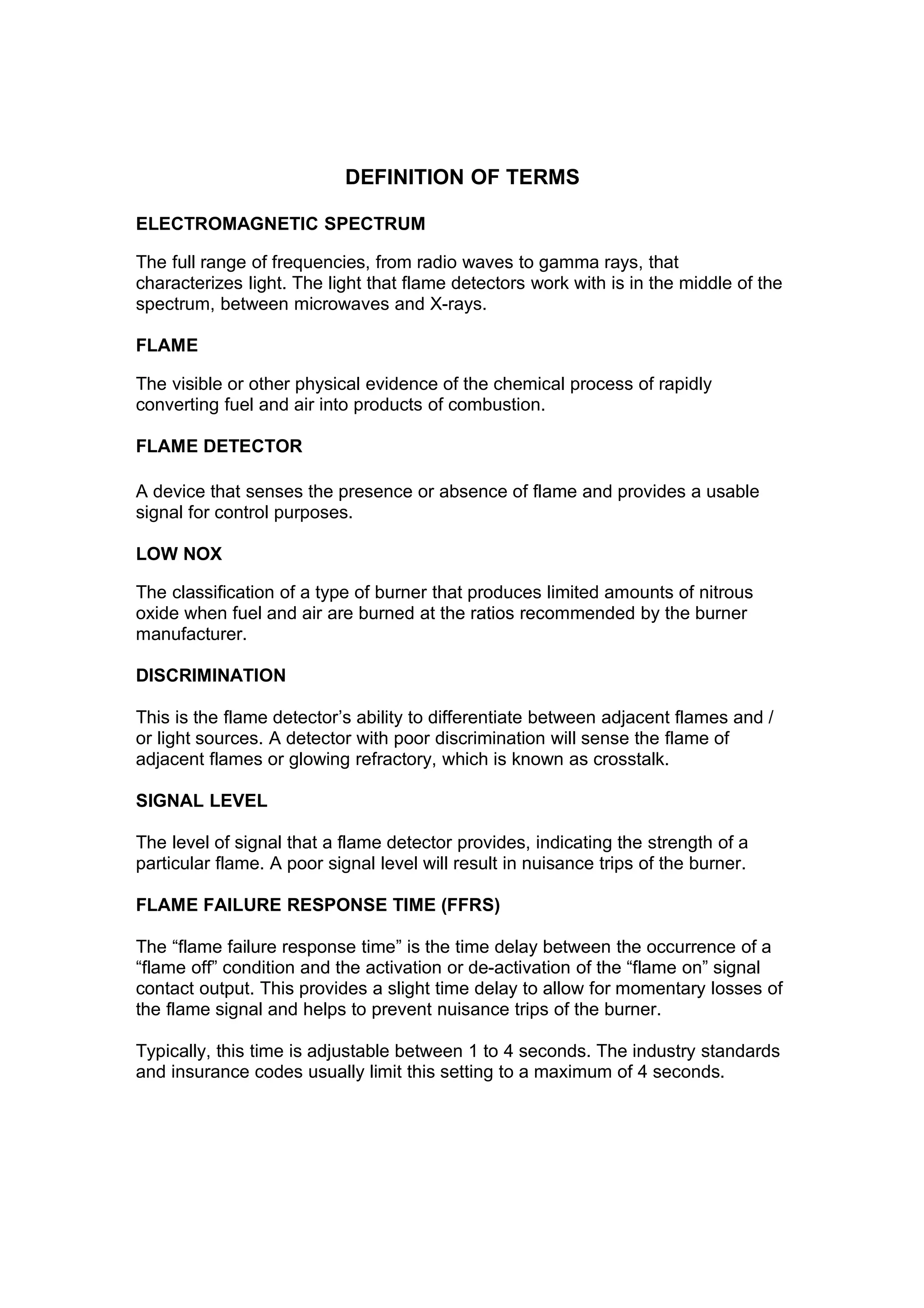 Burner Management Flame Detection Requirements and Exceptions | PDF