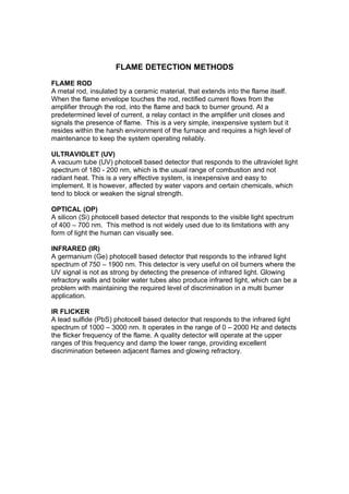 Burner Management Flame Detection Requirements and Exceptions | PDF