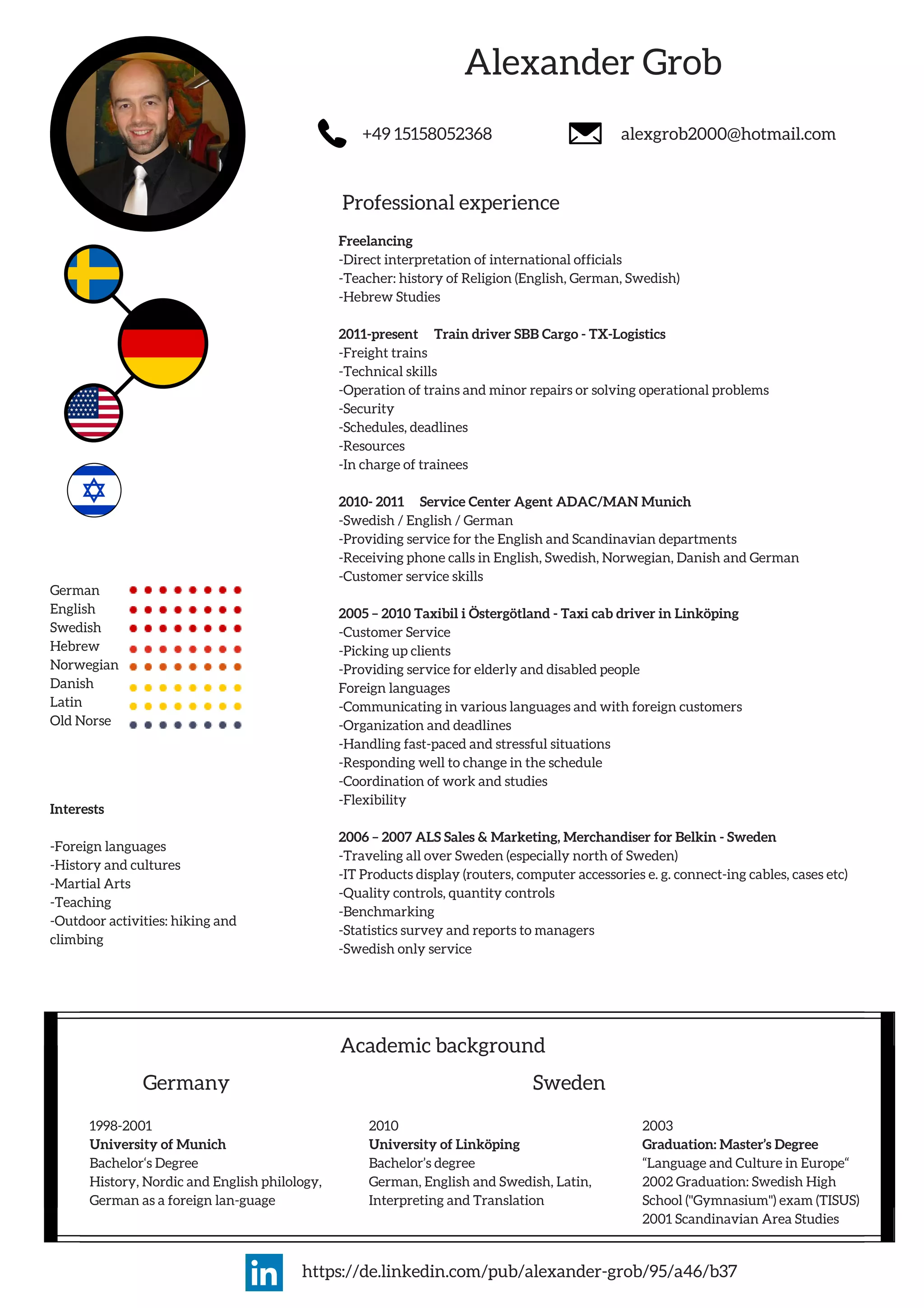 Alexander Grob English CV 2015 cnv | PDF