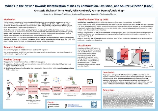 What's in the News? Towards Identification of Bias by Commission, Omission, and Source Selection ...
