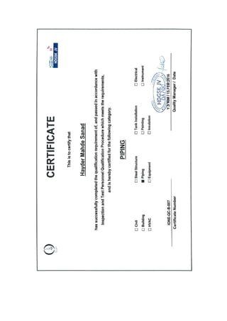 JV CERTIFICATE | PDF