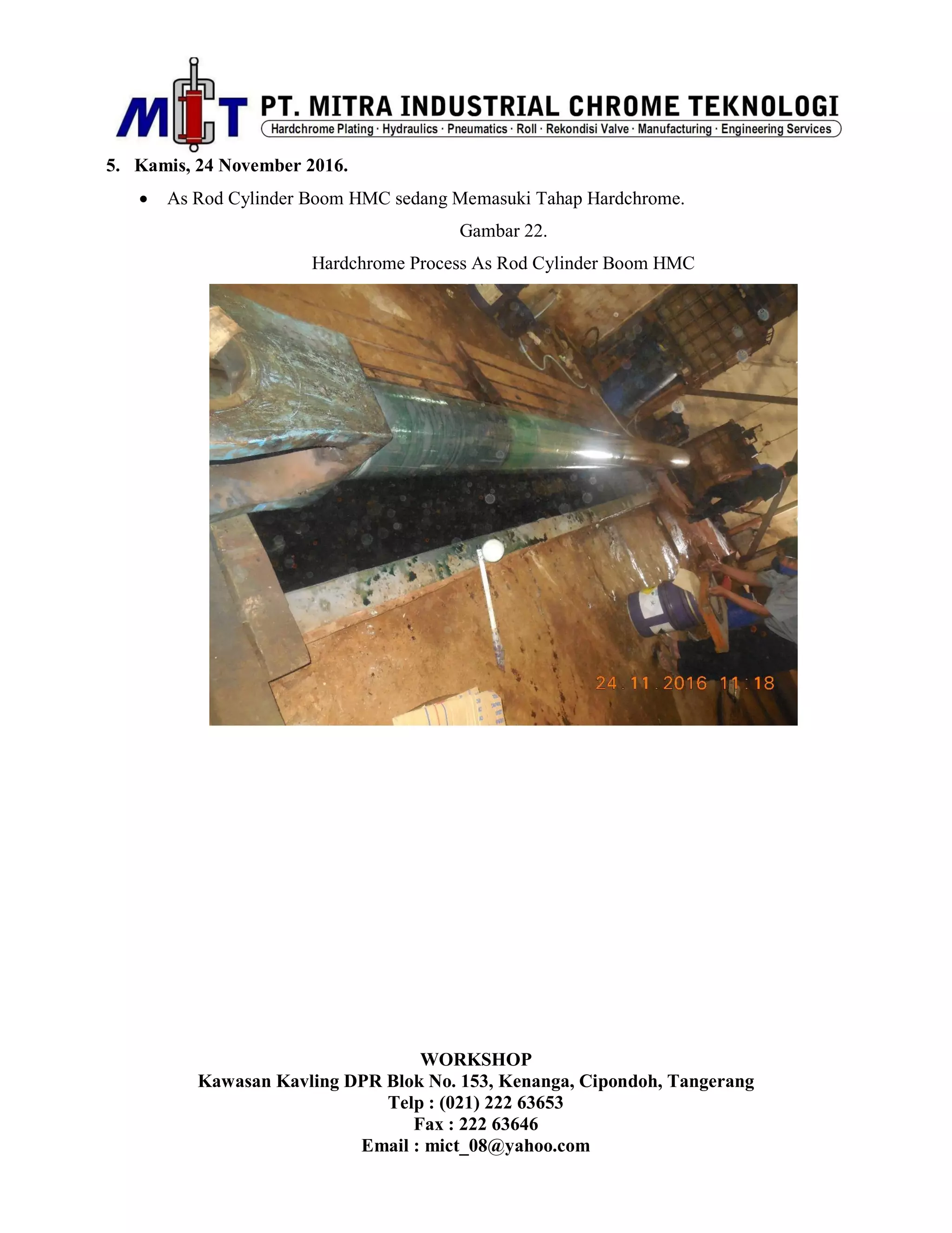 GENERAL REPORT CYLINDER BOOM HMC | PDF