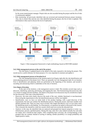 Risk management framework in Agile software development methodology | PDF