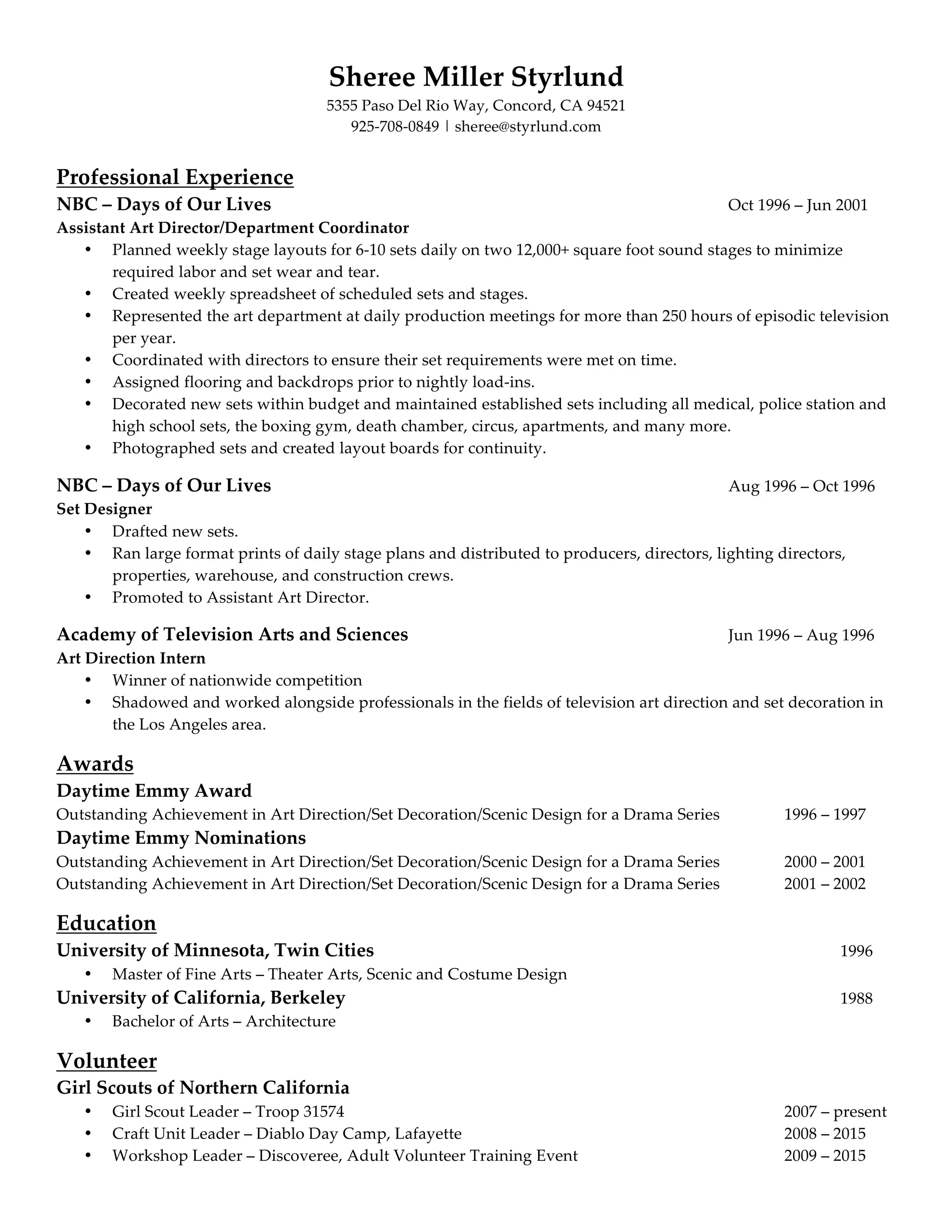 Resume 2016 | PDF