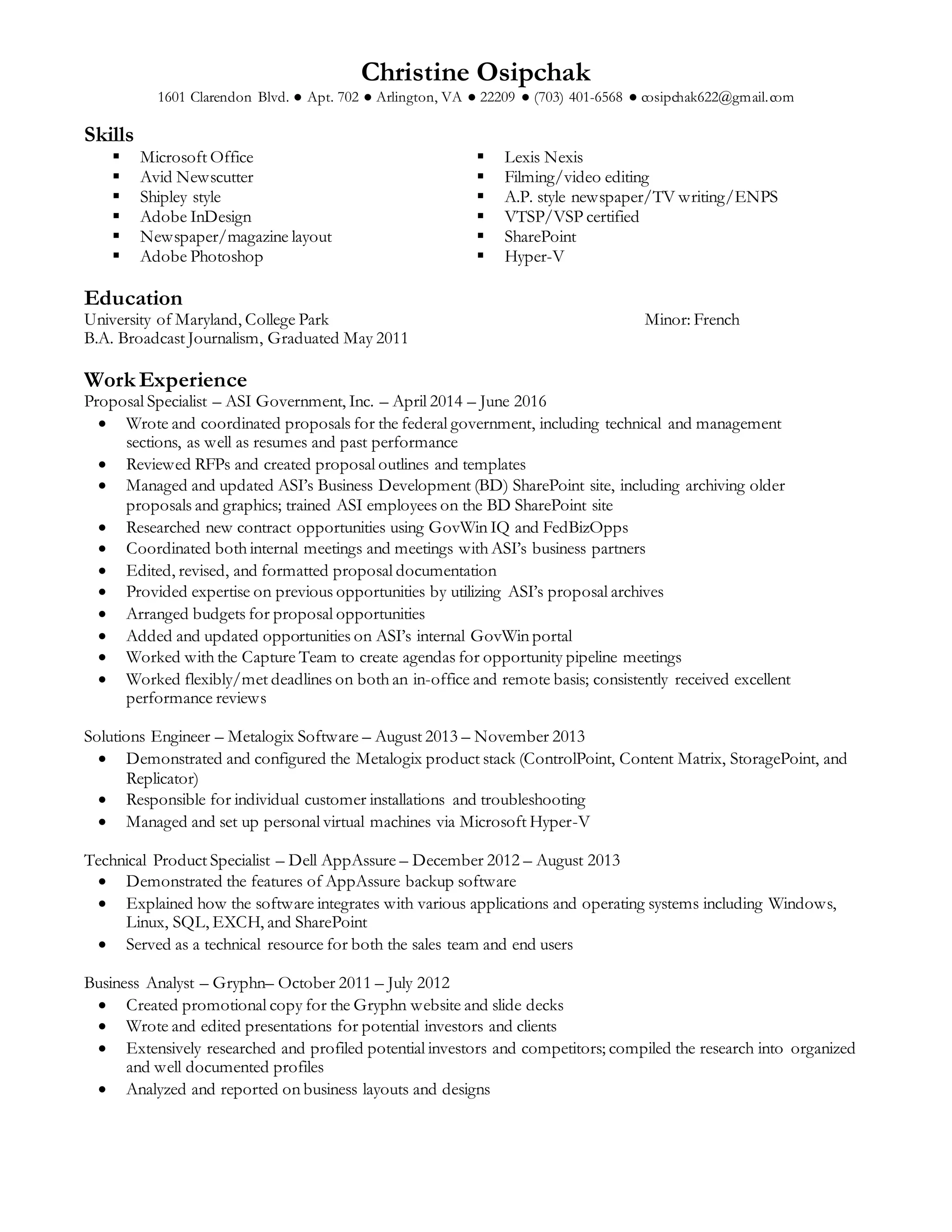Christine_Osipchak_resume_july+2016 | DOCX