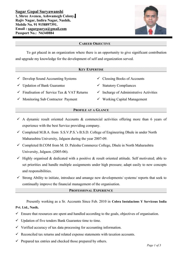 Sagar Suryawanshi Resume | DOC