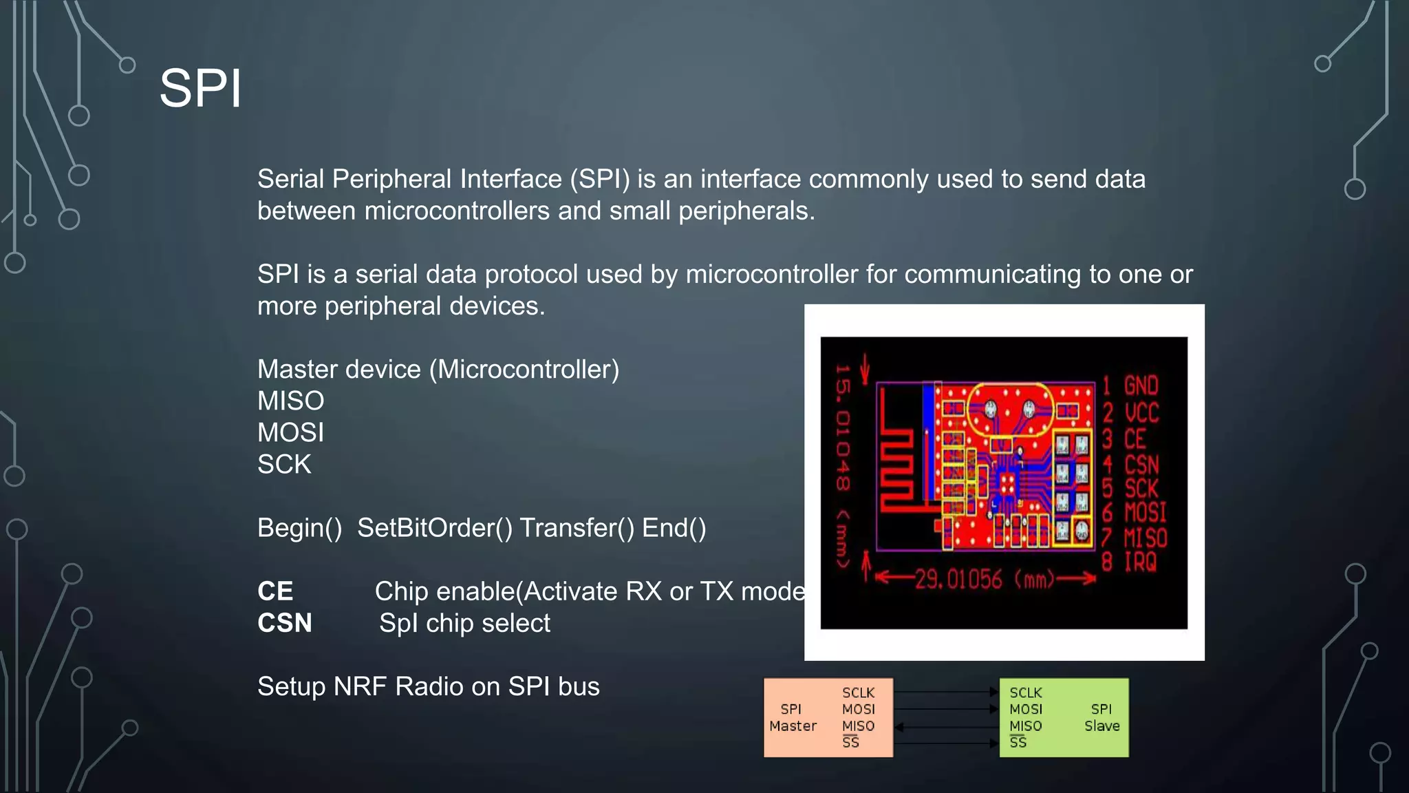 Ultra sonic sensor network communicating using NRF 24L01 radio | PPTX