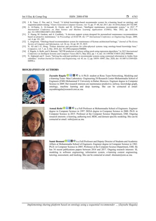 Implementing sharing platform based on ontology using a sequential recommender system | PDF