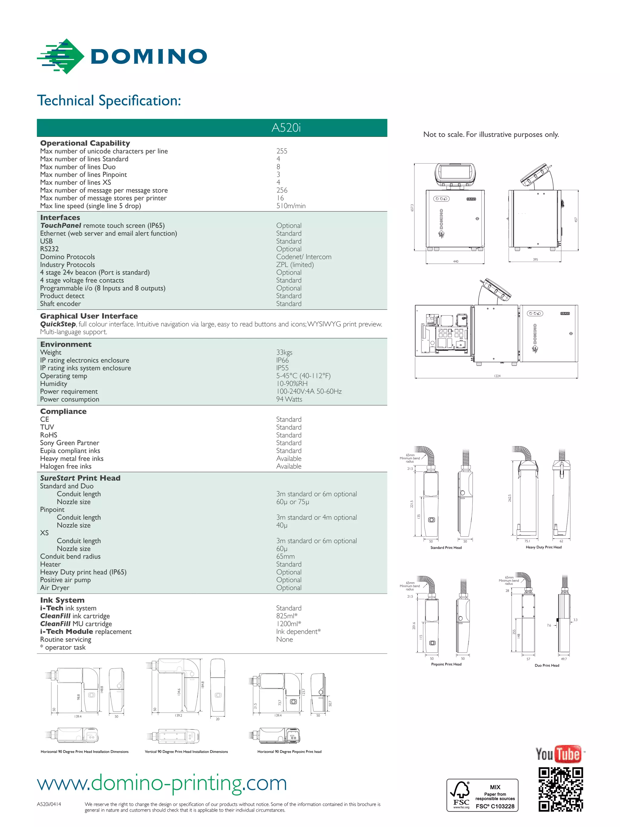 Domino-A520i-continuous-inkjet-printer | PDF