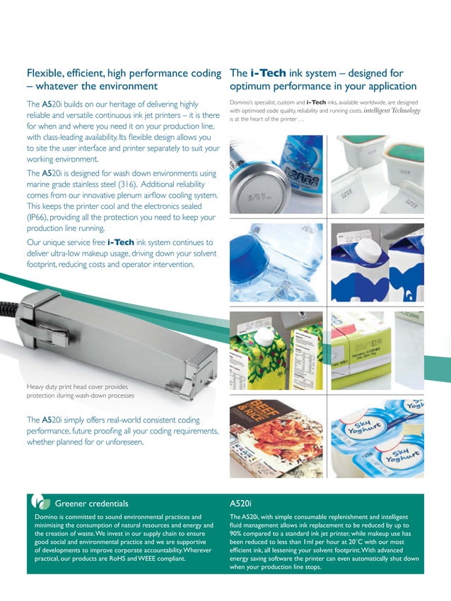 Domino-A520i-continuous-inkjet-printer | PDF | Computer Peripherals | Computing